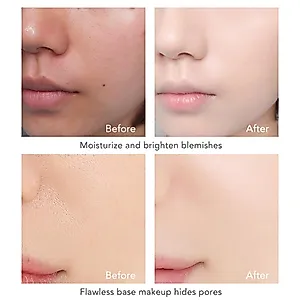 ASCOKA Mushroom Head Air Cushion CC Cream Foundation, Moisturizing BB Cream Nude Long Lasting Matte Concealer Air Heads CC Cream Face Makeup Foundation (Natural)