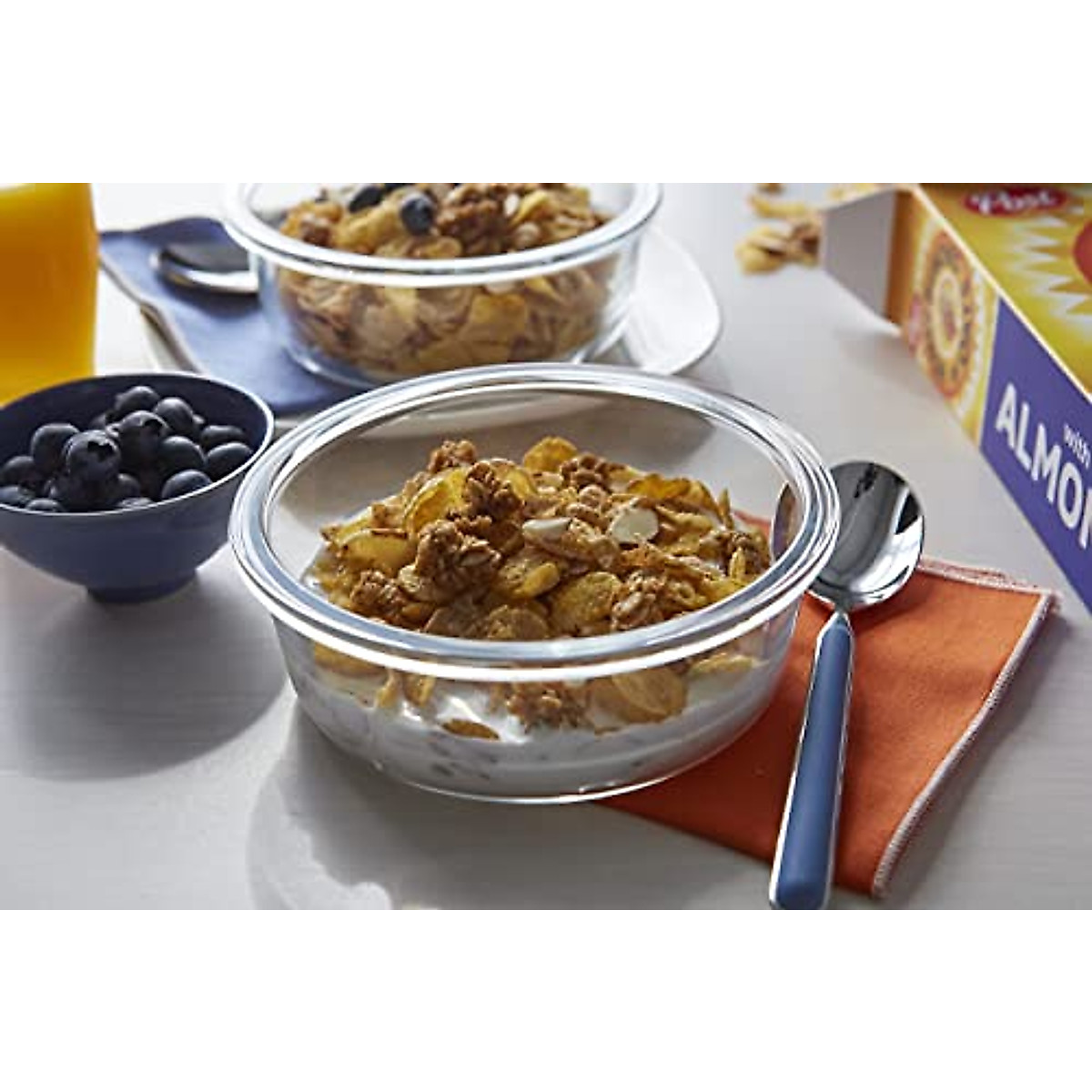 Honey Bunches of Oats with Almonds, Heart Healthy, Low Fat, made with Whole Grain Cereal, 18 Ounce Box