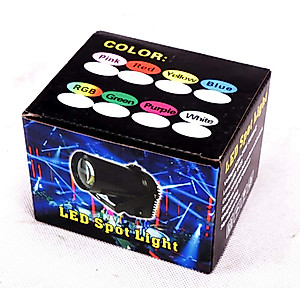 Spotlight for Disco Ball Lights Pin Spot Light, White Led Beam Pinspot Light for Disco Ball Motors, 3w White Spot Lights for Parties