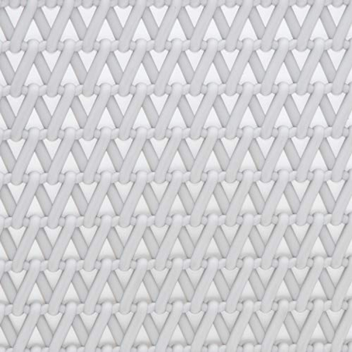 Life Story Lightweight Heavy Duty Trendy Portable Storage Woven Basket 16 Quarts, Grey (4 Pack)