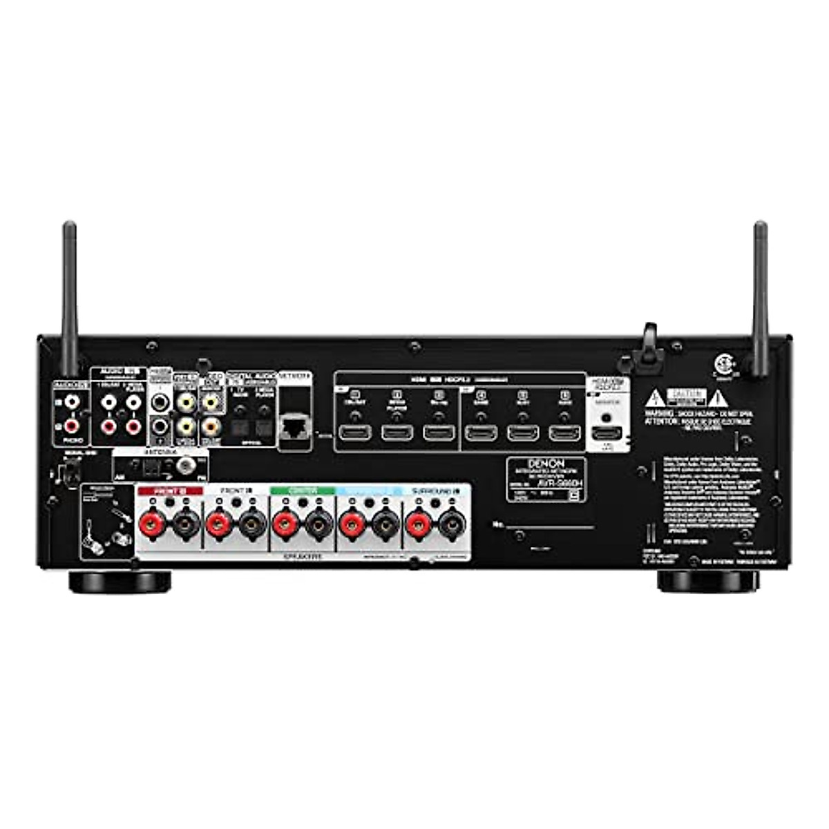 Denon AVRS660H 5.2 Channel 8K AV Receiver with Voice Control and HEOS Built-in with Denon Home 250 Wireless Streaming Speaker (Black)