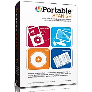 Portable Spanish for DVD, iPod, Mac & PC. Learn Spanish Anywhere Anytime.
