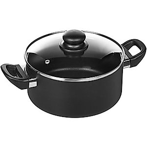 Amazon Basics Non-Stick Cookware Set, Pots and Pans - 8-Piece Set