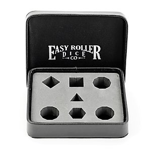 Leather Lite Dice Display and Storage Case - Perfect for Plastic, Metal, Stone, or Wood Dice (Raven)