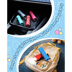 EverBrite 9-LED Flashlight 6-Pack Compact Handheld Torch Assorted Colors with Lanyard 3AAA Battery Included (Hurricane Supplies, Camping)