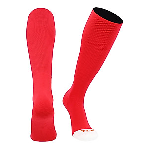 TCK Prosport Performance Tube Socks (Red, Large)