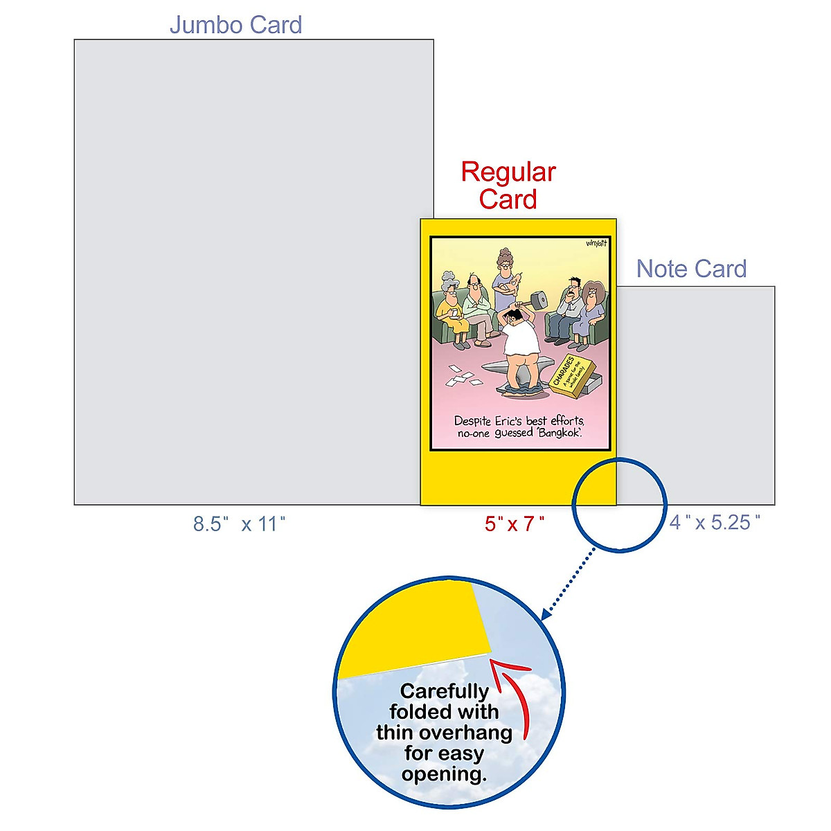 NobleWorks - 1 Funny Card for Happy Birthdays - Hilarious Cartoon Notecard with Envelope, Bday Celebration (Buyer Discretion Advised) - Bangkokless 8394