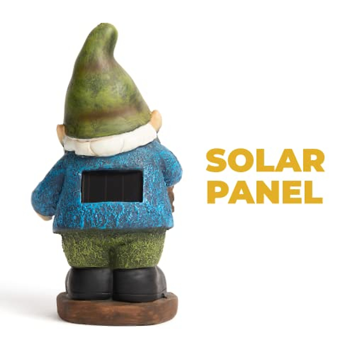 Dawhud Direct Welcome Gnome Solar Light for Home and Outdoor Decor Gnome Solar Powered Flickering LED Garden Light Backyard Gnome Decoration Solar Powered Flickering LED Garden Light