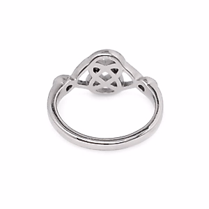 Loralyn Designs Celtic Love Knot Stainless Steel Irish Ring Womens