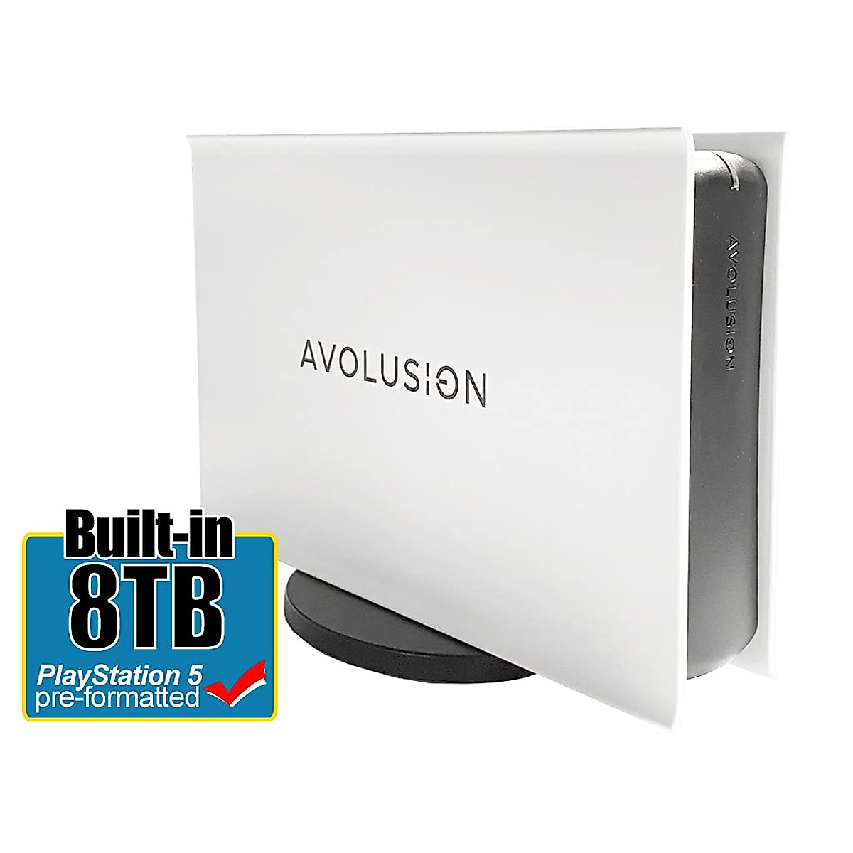 Avolusion PRO-5X Series 8TB USB 3.0 External Gaming Hard Drive for PS5 Game Console (White) - 2 Year Warranty