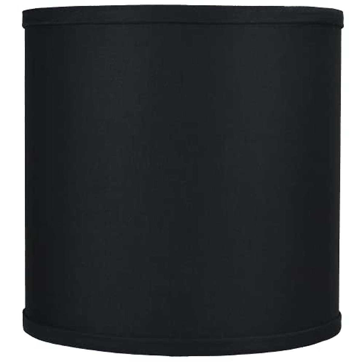 FenchelShades.com 10" Top Diameter x 10" Bottom Diameter 10" Height Fabric Drum Lampshade Spider Attachment (Linen Black)