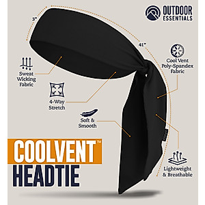 Tie Headband for Women & Men - Ninja Headbands, Head Tie for Running, Basketball, Football & Athletics,Cooling Headband