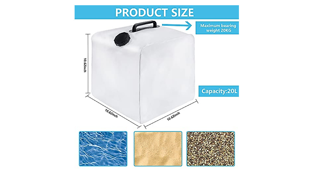 2 Pack Heavy Duty Pool Weights for Secure Entry