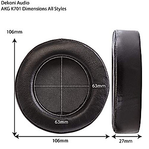 Dekoni Audio Replacement Earpads Compatible with AKG K701, K702, K7XX and More (Elite Fenestrated Sheepskin)