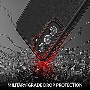 Crave Slim Guard for Galaxy S21 FE Case, Shockproof Case for Samsung Galaxy S21 FE 5G (6.4 inch) - Black