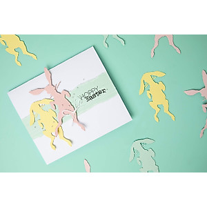 Sizzix Thinlits Die Set 3 Pack Bunny Hop by Tim Holtz, Multicolor