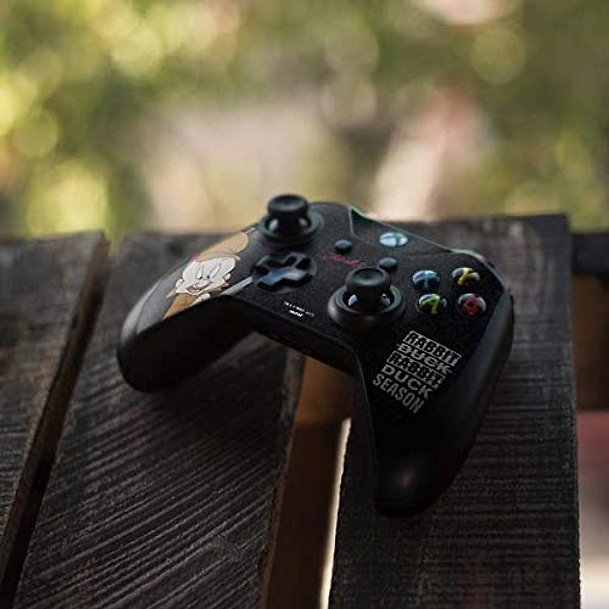 Skinit Decal Gaming Skin Compatible with Xbox One X Controller - Officially Licensed Warner Bros Elmer Fudd Thats All Folks Design