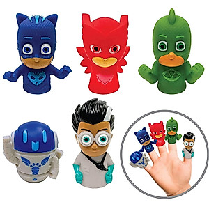 Hasbro PJ Masks 5 Piece Finger Puppet Set - Party Favors, Educational, Bath Toys, Story Time, Floating Pool Toys, Beach Toys, Finger Toys, Playtime