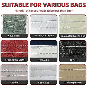 SDRTOP Electric Bag Sewing Machine Industrial Handheld Bag Closer Closing Stitcher GK9-900 Automatic Woven Bag Sewer Packing Machine for Rice Woven Leather Snakeskin Bag Sack