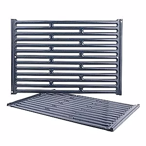SHINESTAR Porcelain-Enameled Grates Replacement for Weber Spirit 300 Series, E-310/330, Genesis Silver/Gold B & C, 17.4 x 11.8 Inch, 2-Pack