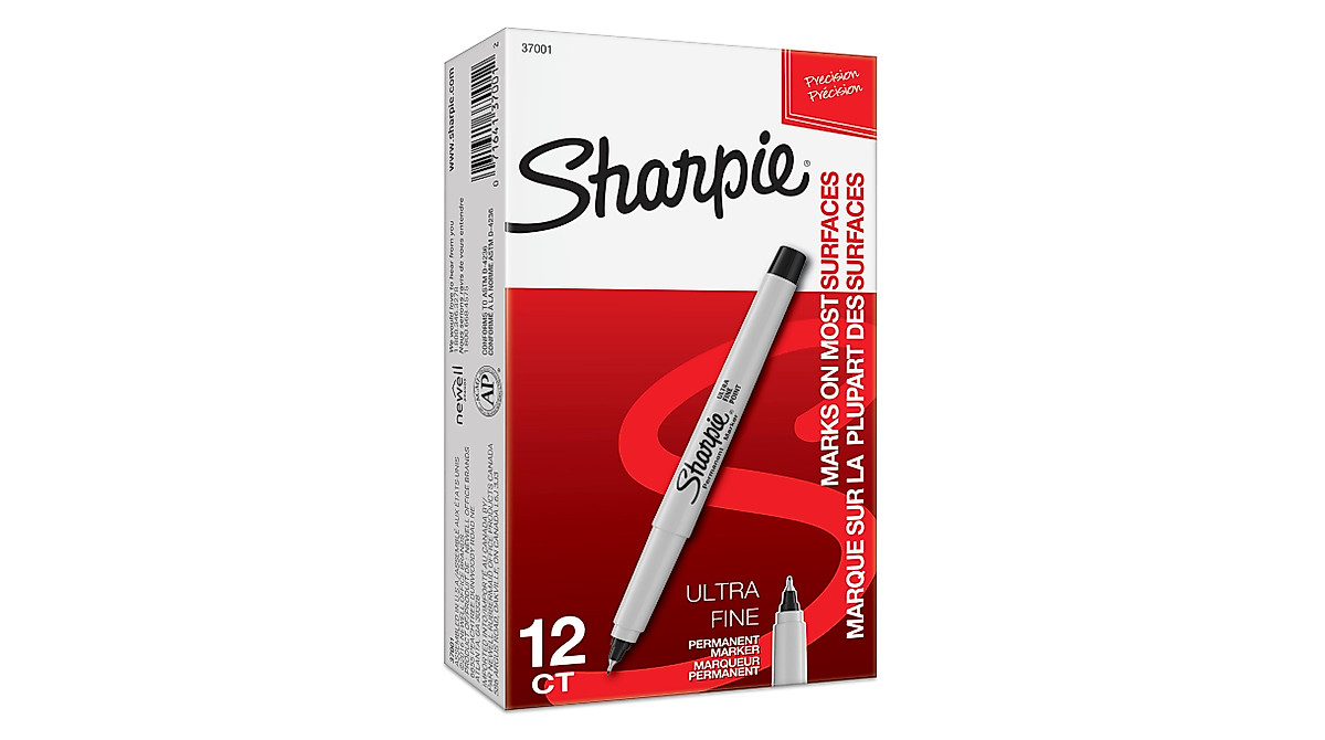 Sharpie Ultra Fine Permanent Markers - 12 Count for Precise & Vibrant Work