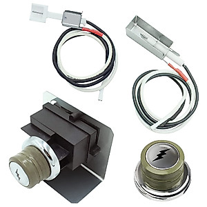 MCAMPAS Grill Igniter Kit Replacement for Weber 91360, 67847, 67726 Igniter Kit, Suitable for Weber Spirit E-310, E-210, Spirit II E-310, E-210, Genesis 300 Series Grill Spark Igniter Assembly