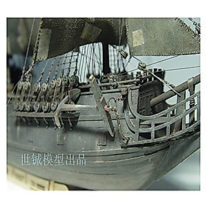 3D Pirate Wooden Kits 1: 96 Pirates of The Caribbean Black Pearl Wooden Sailboat Model Kit Collection Ornaments Display