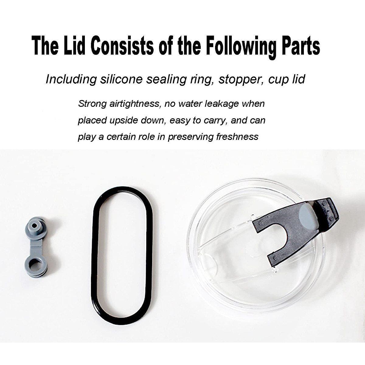 Tumbler Lids Spillproof 20oz,4 Pack Splash Resistant Lid for Beast,Juro,Ozark Trail,Rae Dunn,Atlin,Coffee Mug and More Cooler Cup,Covers for 20oz Tumbler (20OZ-01)