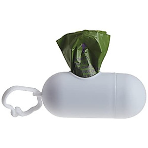 Amazon Basics Dog Poop Bags With Dispenser and Leash Clip, Lavender Scented, 270 Count, 18 Pack of 15, 13 Inch x 9 Inch