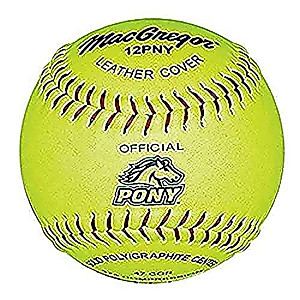 MacGregor Pony Fast Pitch Softball, 12-inch (One Dozen)