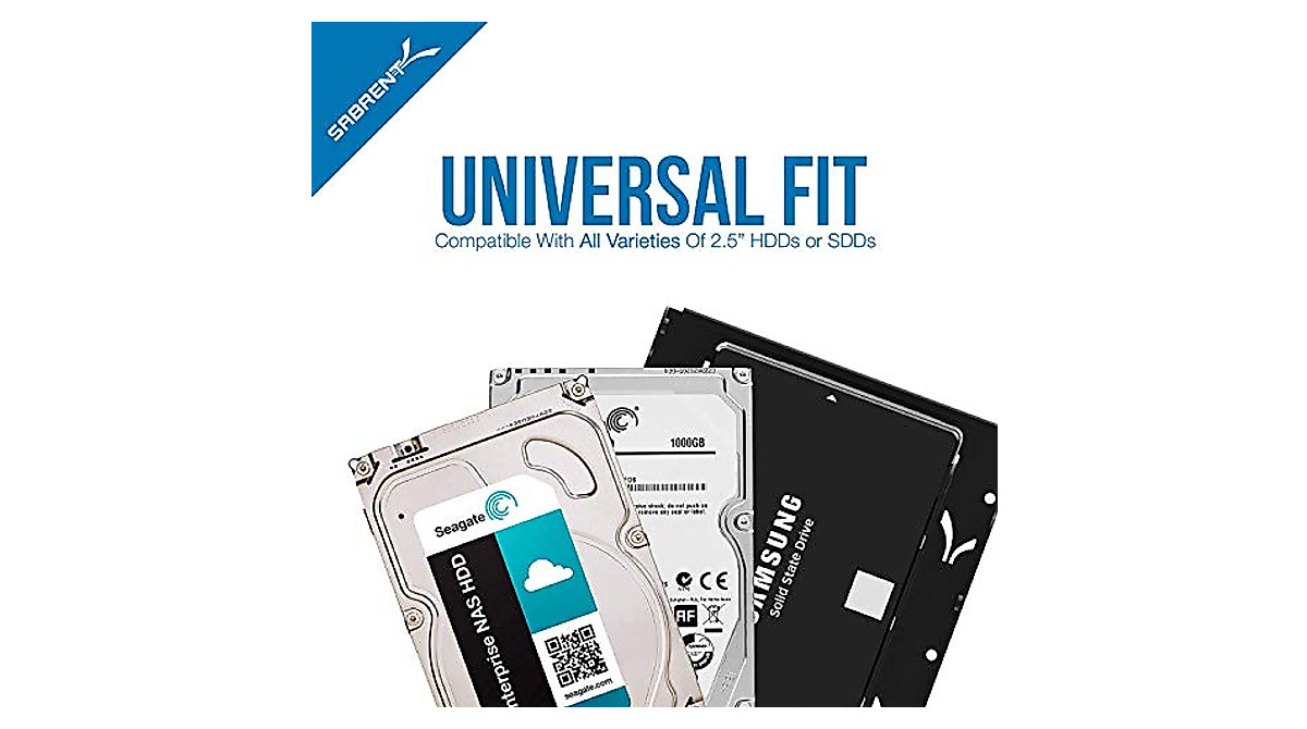 SABRENT 2.5 Inch to 3.5 Inch Drive Bracket Kit