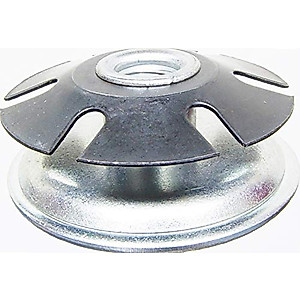 Oajen Metal Threaded Star Type Insert Adapter for 1" OD Round tubing, 1/4-20 Thread, Pack of 20