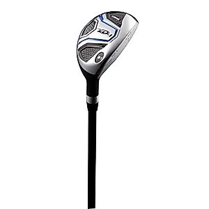 Aspire XD1 Men's Complete Golf Clubs Package Set Includes Titanium Driver, S.S. Fairway, S.S. Hybrid, S.S. 6-PW Irons, Putter, Bag, 3 H/C's Right Hand - Blue - Choose Size! (Regular Size, Right Hand)