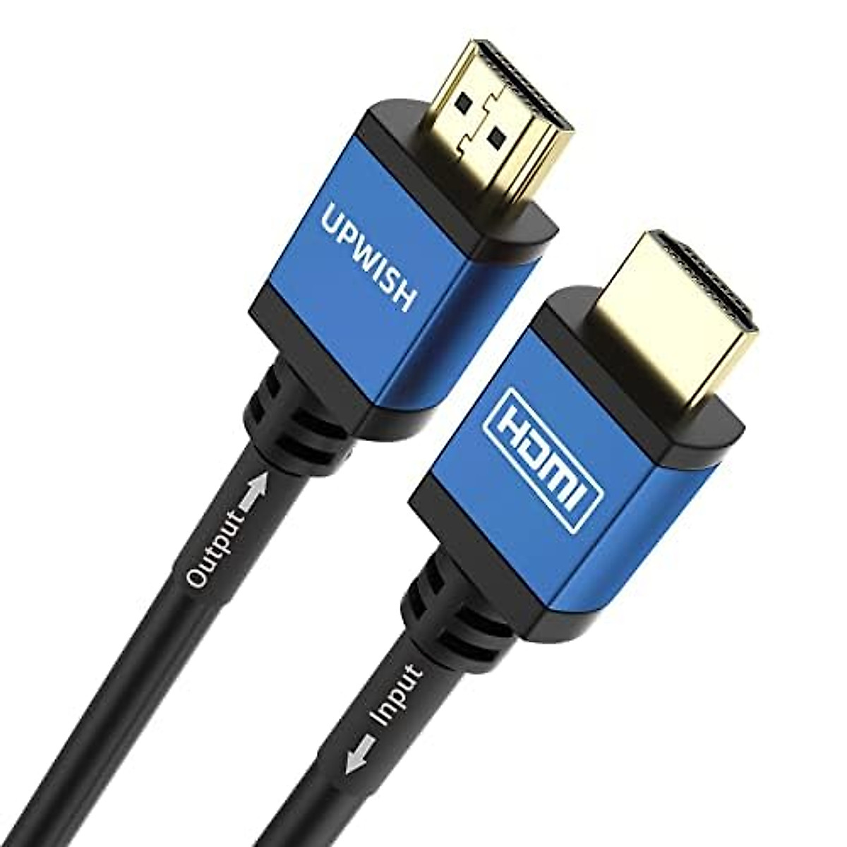 UPWISH 4K HDMI Cable 75 Ft with Signal Booster | HDMI 2.0 High Speed Unidirectional Cables 4K60Hz 2K 1080P 3D ARC HDCP2.2 Ethernet Cord | for UHD TV Monitor Laptop Xbox PS4 PS5 (22.8m)