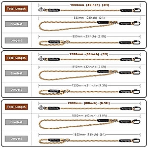 BeneLabel Tree Swing Ropes, Hammock Tree Swings Hanging Straps, Adjustable Extendable, for Outdoor Swings Hammock Playground Set Accessories, 3ft(40"), 2 Pack, Off-White