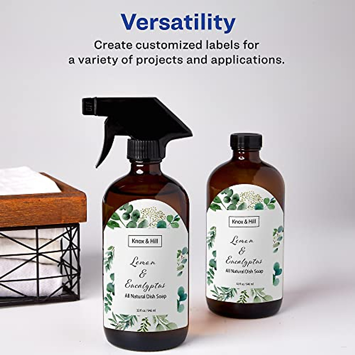 Avery Arched Labels with Sure Feed for Laser Printers, Water Resistant, 3" x 2.25", 90 Labels (22809)