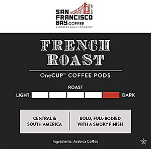San Francisco Bay Compostable Coffee Pods - French Roast (120 Ct) K Cup Compatible including Keurig 2.0, Dark Roast