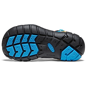 KEEN Seacamp 2 CNX Closed Toe Sandals, Vivid Blue/Original Tie Dye, 3 US Unisex Big Kid