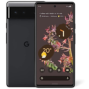 Google Pixel 6 5G, US Version, 256GB, Stormy Black - Unlocked (Renewed)