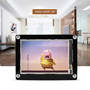 3.5 inch LCD Screen for Raspberry , IPS 60fps 3.5 inch LCD Display for Raspberry with Black Acrylic Case, 320x480~1920x1080 Adjustable Resolution