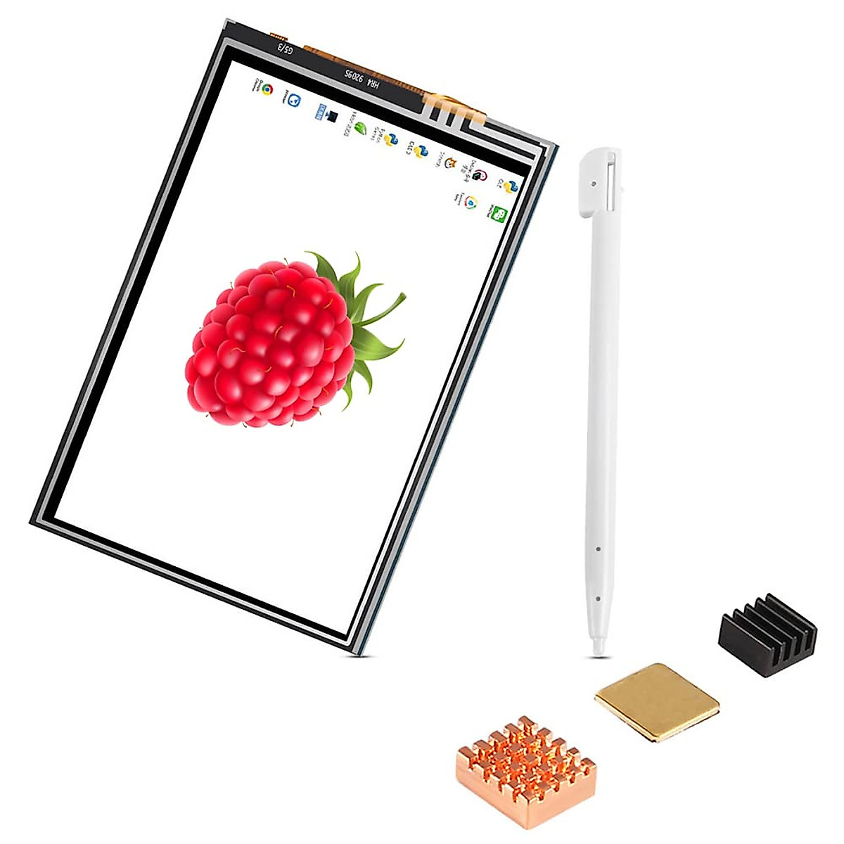 DORHEA Raspberry Pi 3 B+ TFT Touch Screen Display Monitor,3.5 inch LCD 320x480 Display + Touch Pen + Protective Case + Heatsink for Raspberry Pi 3 Model B, Pi 2 Model B, Pi Model A+ A