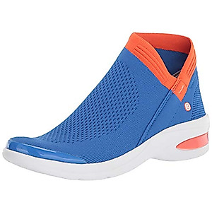 BZees Womens Romance Orange Blue Booties 7 M