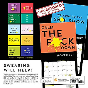 A F*cking 2021 Calendar: Get Your Sh*t Together This Year - Includes Stickers! (Funny Monthly Calendar, White Elephant Gag Gift for Adults)