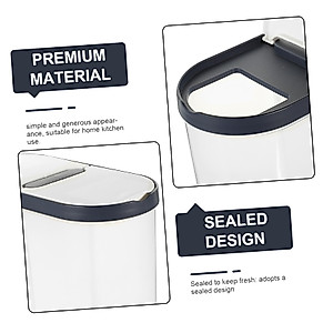 CAXUSD Airtight Rice Dispenser Storage Container Sealed Grain Storage Box for Rice and Cereal Dry Food Box with Compartment Kitchen Pantry Organization