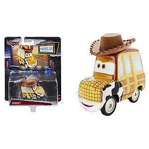 Drive-in Cars Character Vehicles - Inspired by Disney Pixar Movie Cars ~ Woody ~ Yellow and Brown SUV with a Cowboy Hat on Top