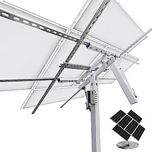 ECO-WORTHY Solar Panel Dual Axis Tracking System (Increase 40% Power) with Tracker Controller, Complete Solar Tracker Kit, Ideal for Different Solar Panels, for Yard/Farm/Field