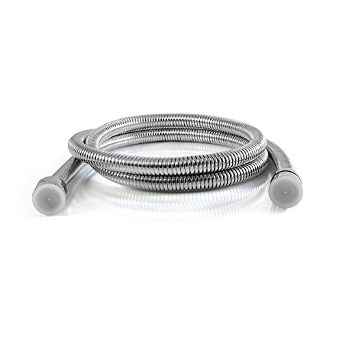 K&J Flexible 304 Stainless Steel Shower Hose - Universal Fit - Fits All Handheld Shower Heads, Sprayers, And Bidet Sprayers (Not Included) - Real 304 Stainless Steel (1, 6 ft)