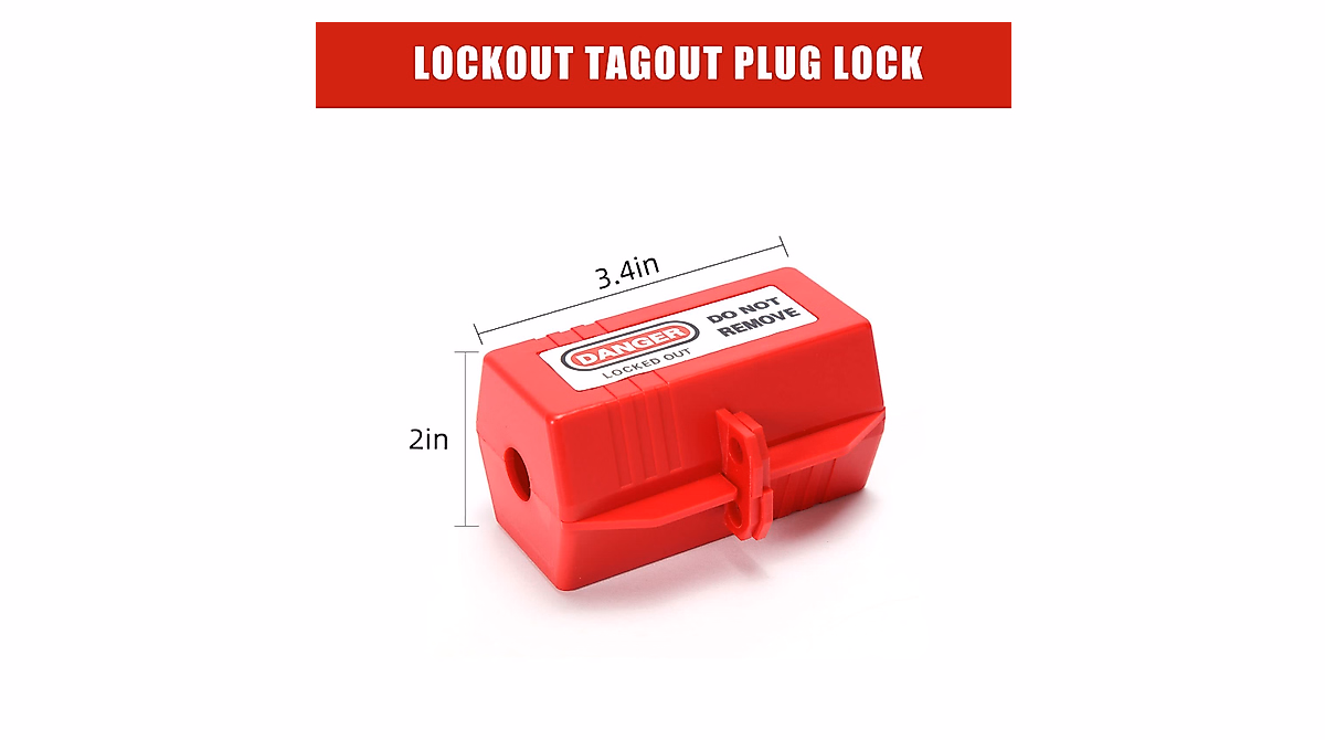 Universal Lockout Tagout Plug Lock for Forklift & More
