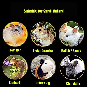 Hamiledyi Rabbit Corner Litter Box Bunny Toilet Pan 5 Pack Pet Cage Potty Trainer Kit Litter Bedding Box with Grate for Guinea Pigs, Chinchilla, Ferret, Galesaur, Hedgehog