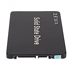 Naroote Laptop SSD Low Consumption 2.5 Inch Drive Black DC 5V 0.95A Quick Start for Office Desktop PC